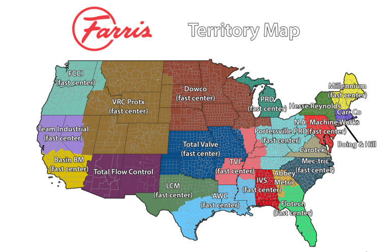 Distributors - Farris Valves USA | Total Valve Systems